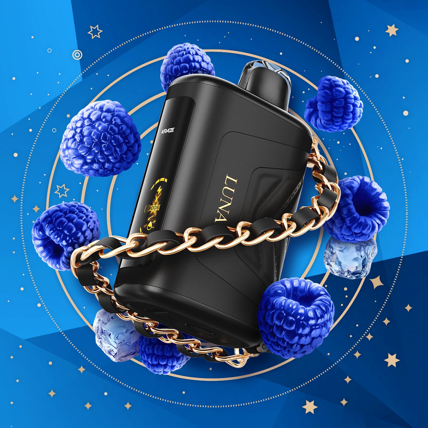 Kraze Luna 42K - Sapphire Blue Razz Ice – BlazenHaze