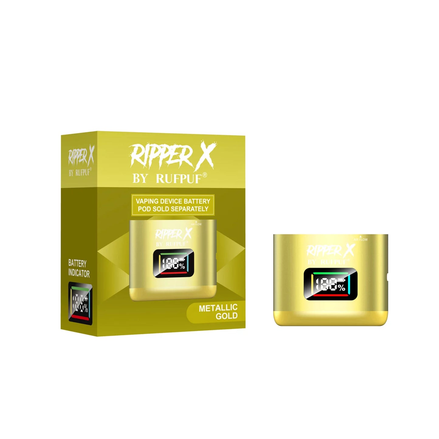 Metallic Gold Ripper X Battery – BlazenHaze