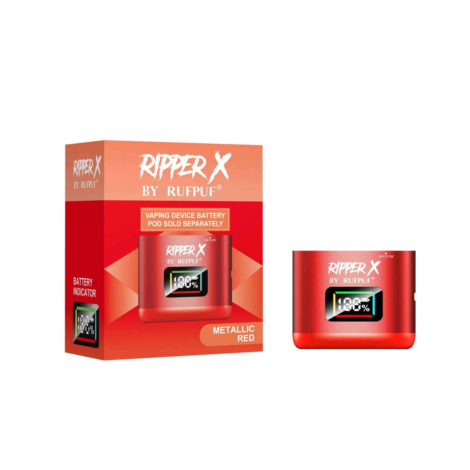 Metallic Red Ripper X Battery – BlazenHaze